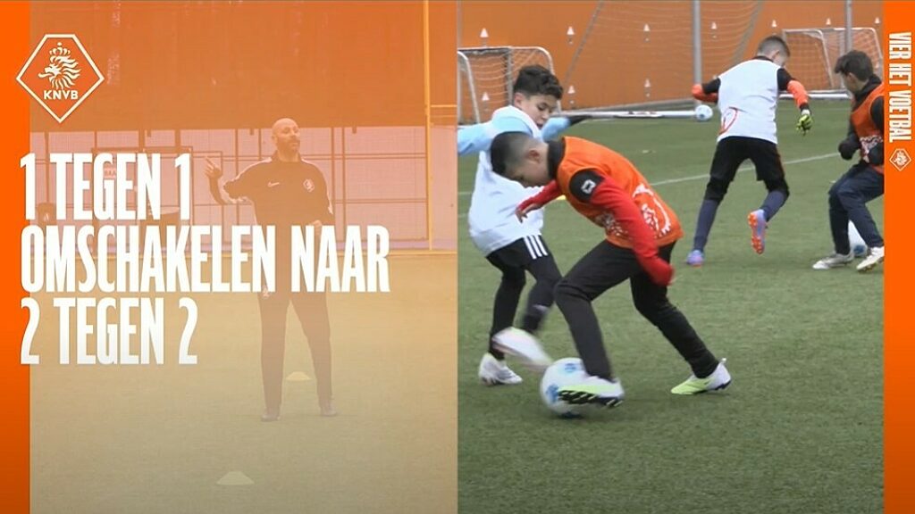 1 tegen 1 omschakelen naar 2 tegen 2 | KNVB Rinus
